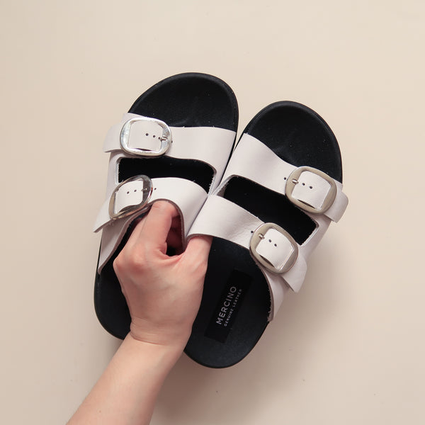 Leslie in Ivory (on black sole) | Rob & Mara