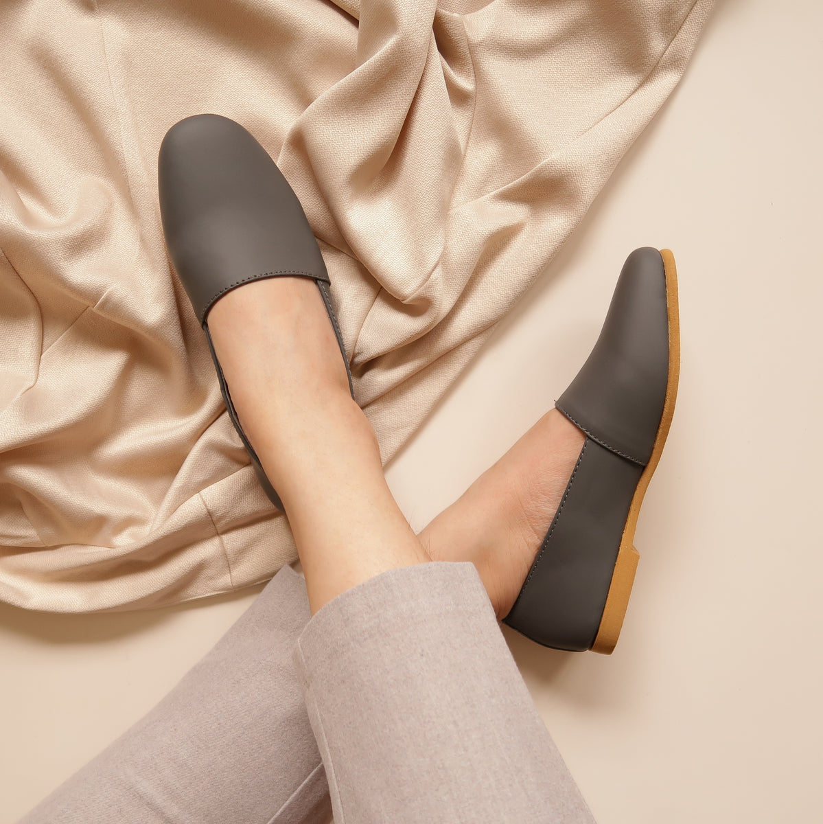 Paige in Stone Gray | Rob & Mara
